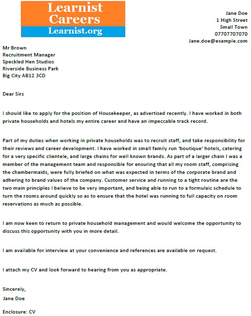 12 Cover Letter Sample For Housekeeping Attendant Gif Sample Shop Design