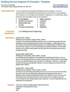 Building Services Engineer CV Example - Learnist.org