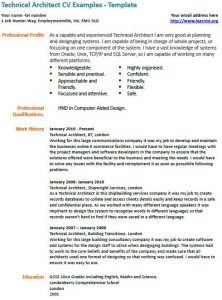 Technical Architect CV Example - Learnist.org