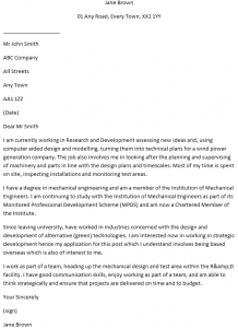 Mechanical Engineer Cover Letter Example - Learnist.org